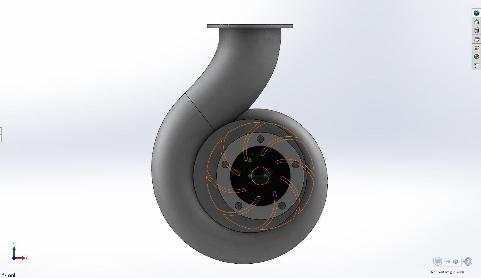 Centrifugal pump Solidworks 3D model rigged | CGTrader