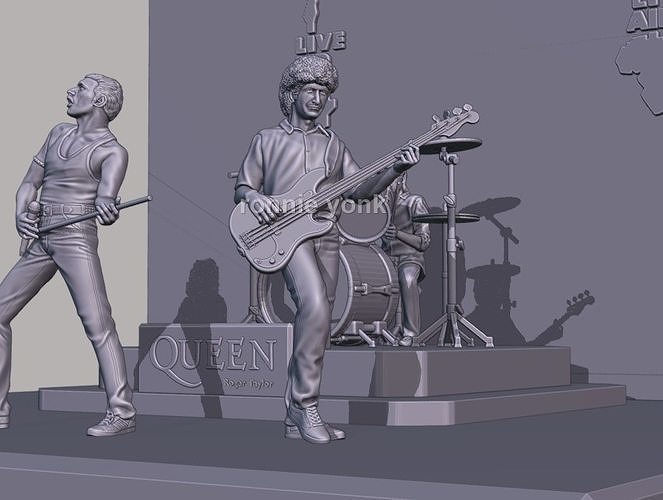 John Deacon - Queen 3D printing 3D model 3D printable | CGTrader