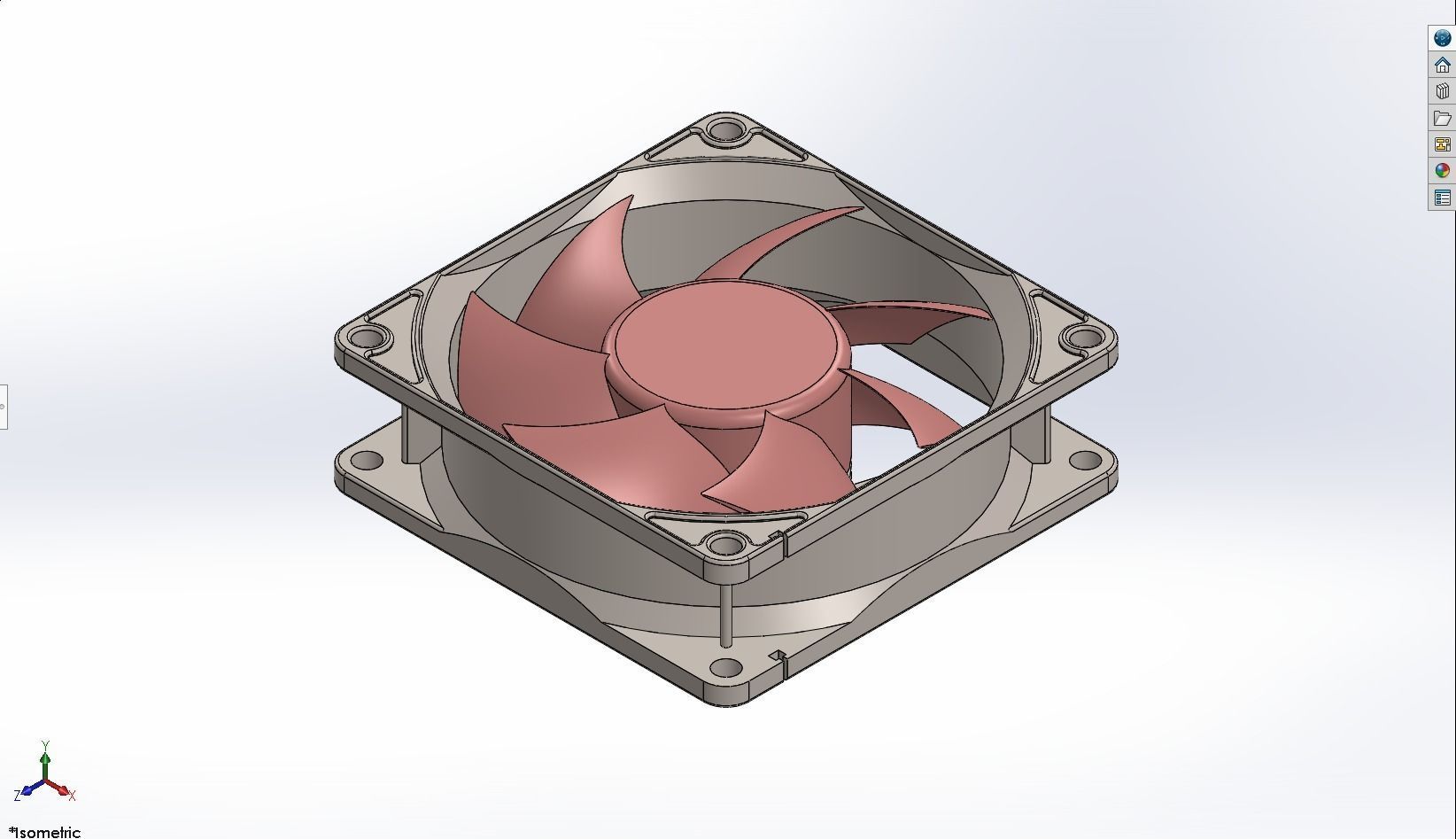 PC fan solidworks 3D model rigged | CGTrader