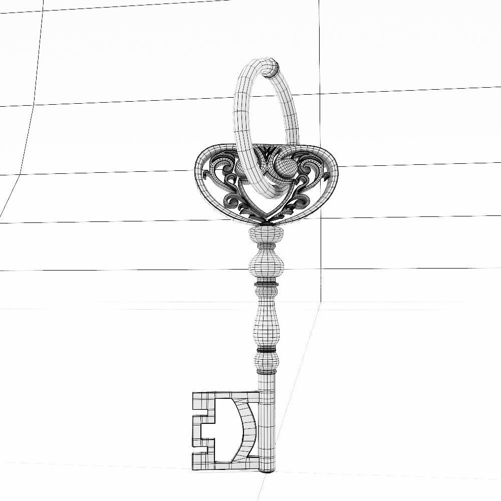 Door Key 3D model | CGTrader