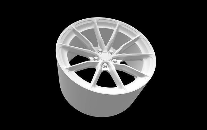 HRE P104SC scalable and printable rims 3D model 3D printable | CGTrader