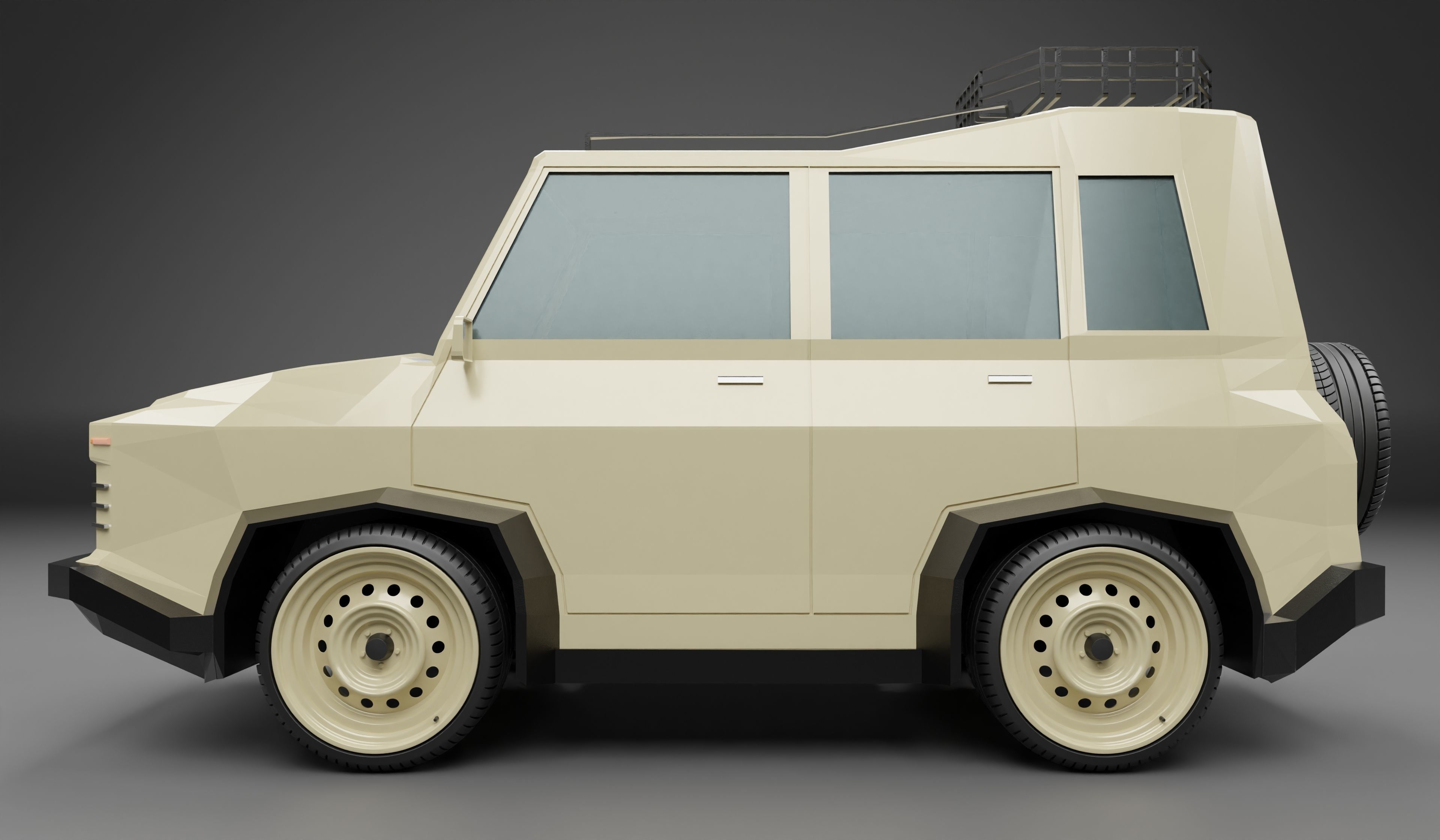 3D model Small SUV car low poly model VR / AR / low-poly | CGTrader
