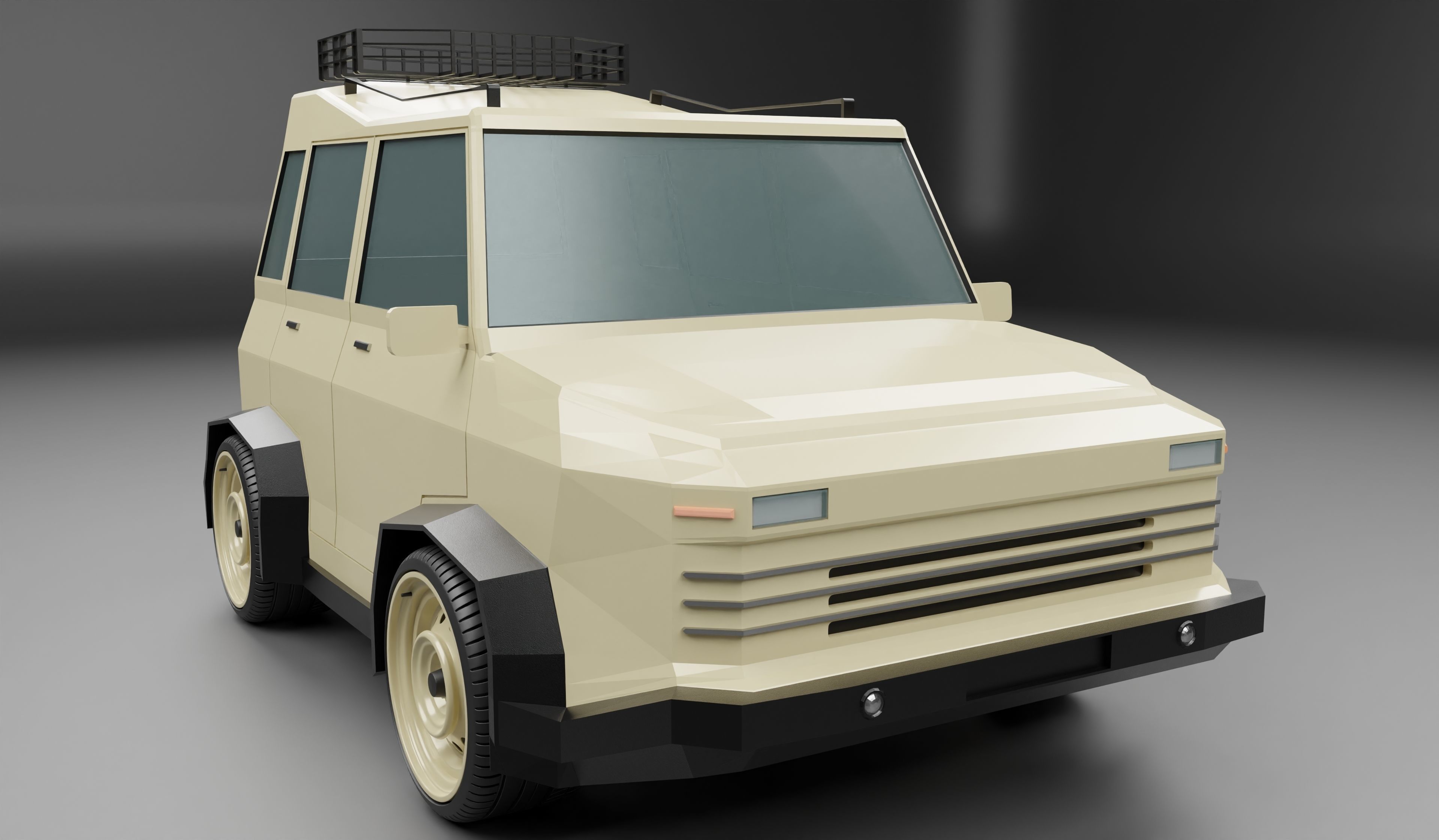 3D model Small SUV car low poly model VR / AR / low-poly | CGTrader