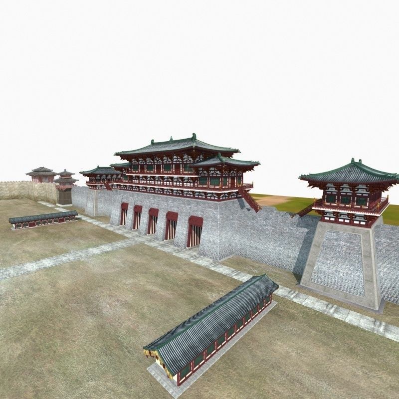 Ancient Chinese city 3D model | CGTrader