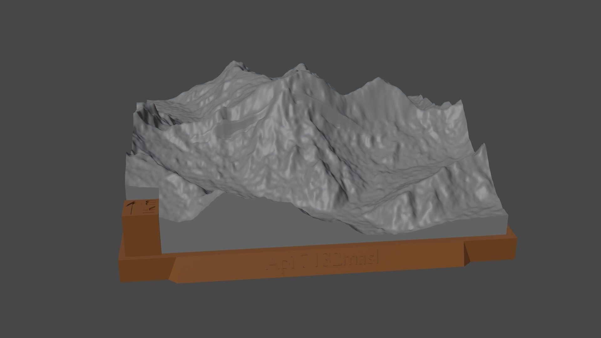 Api Mountain 3D model 3D printable | CGTrader