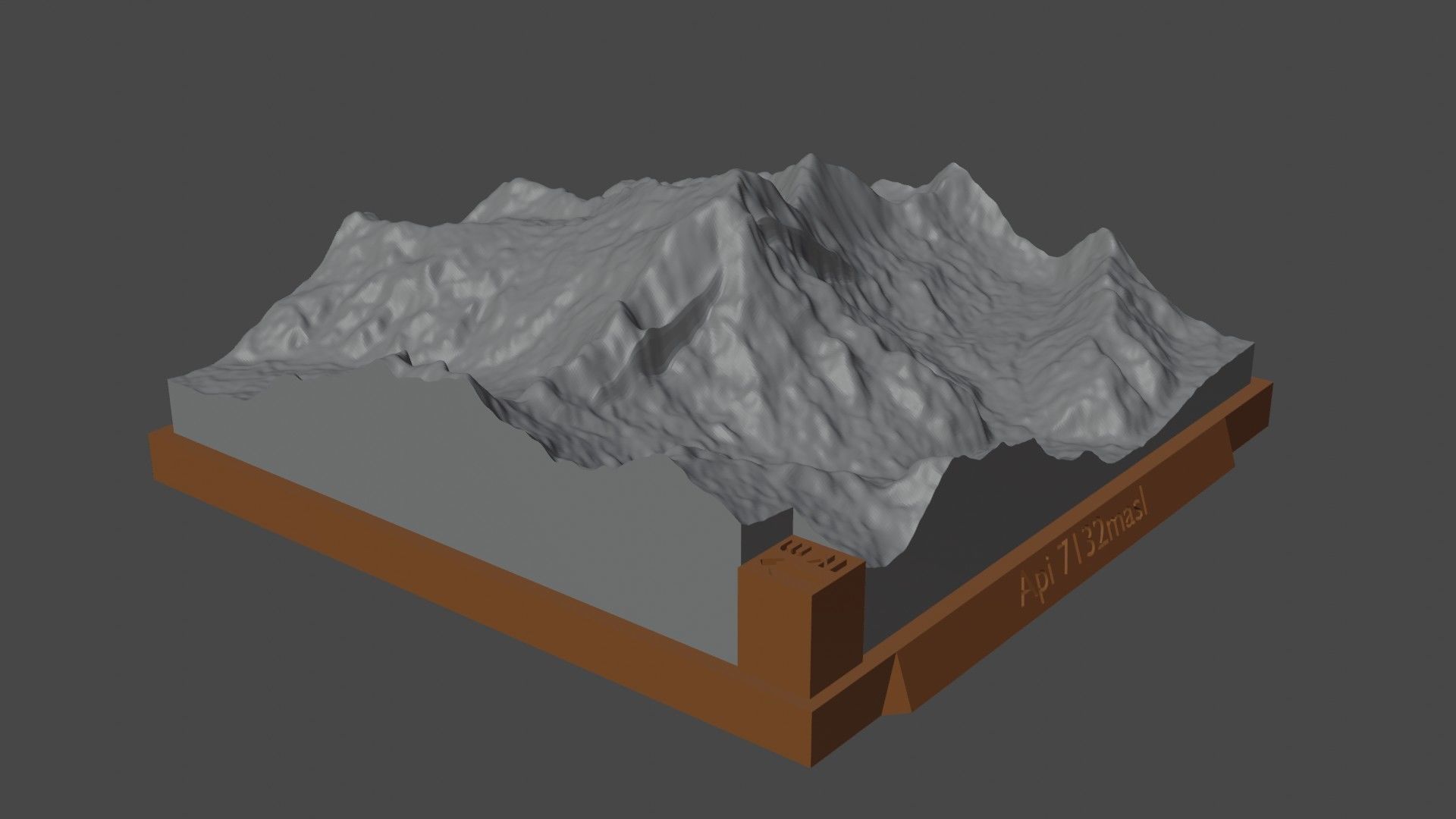 Api Mountain 3D model 3D printable | CGTrader