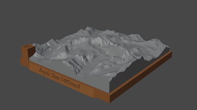 Bogda Shan 3D model 3D printable | CGTrader