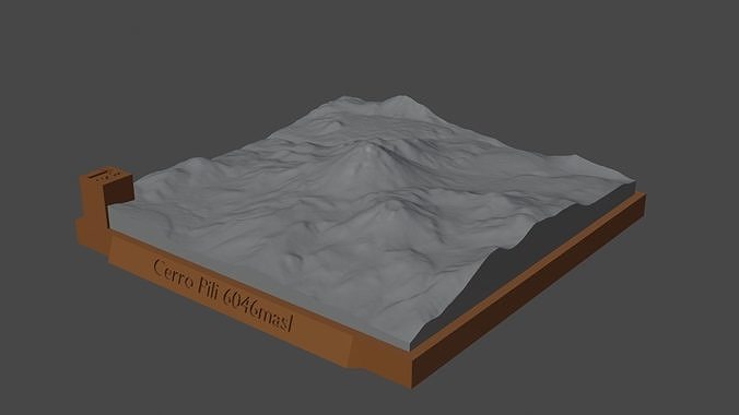 Cerro Pili 3D model 3D printable | CGTrader