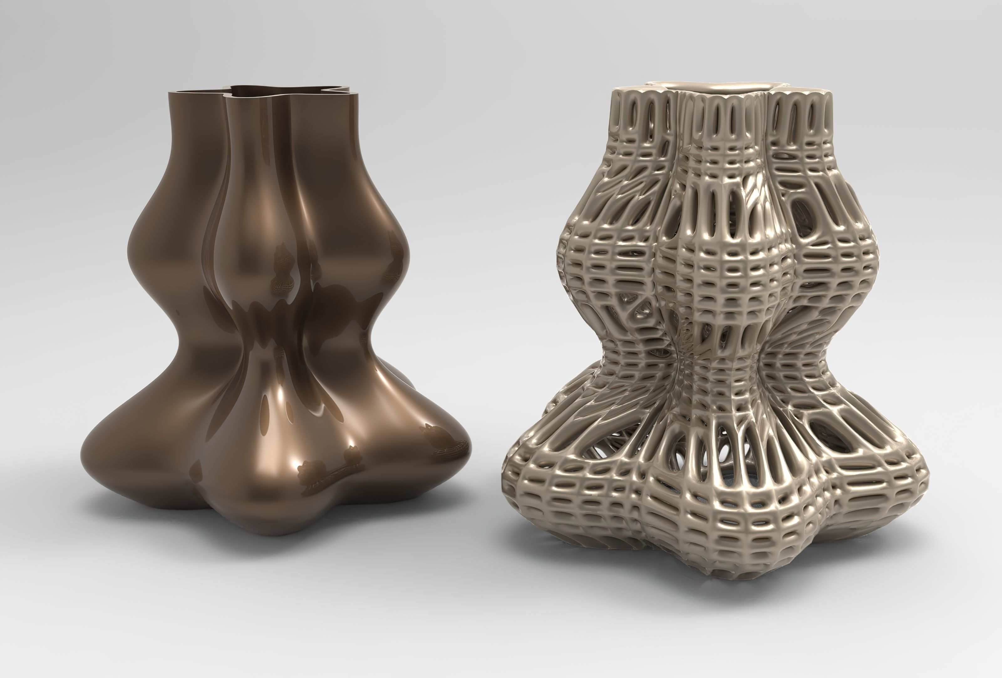 Vase Voronoi 3 3D model 3D printable | CGTrader
