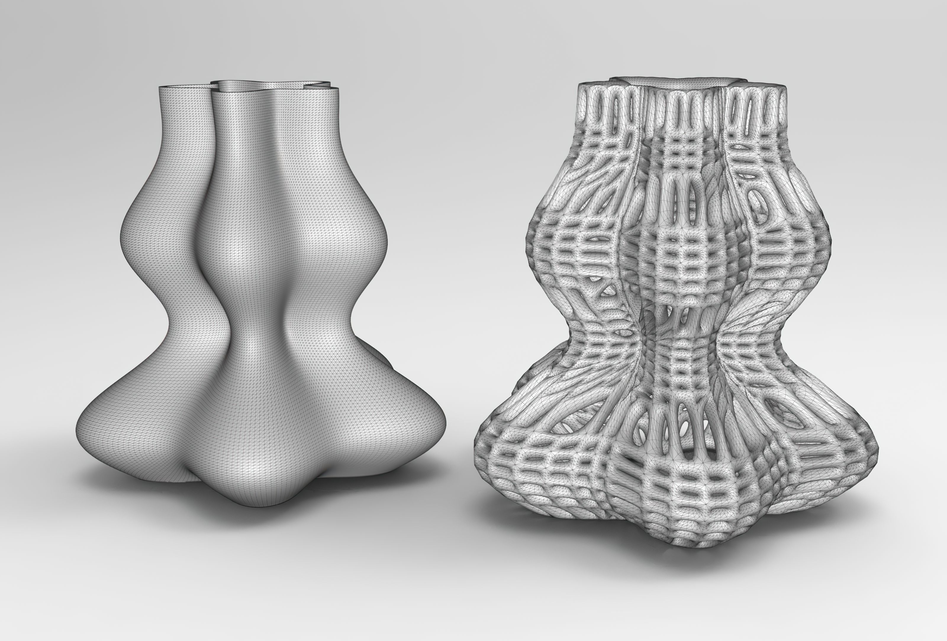 Vase Voronoi 3 3D model 3D printable | CGTrader