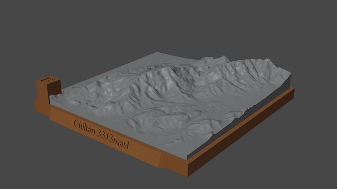 Chiltan mountain 3D model 3D printable | CGTrader