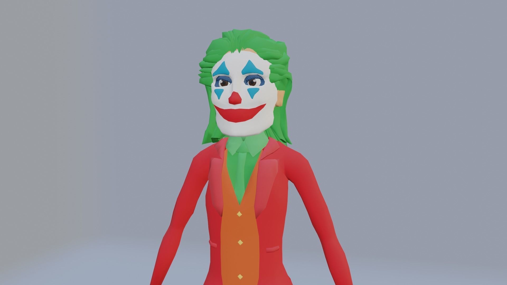 Free Low Poly Game Ready Joker 3D Character Stylized free VR / AR / low ...