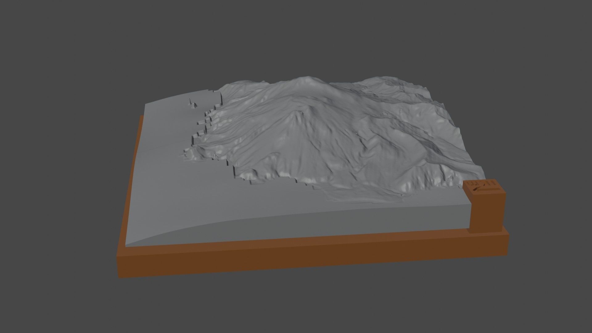Great Sitkin Volcano 3D model 3D printable | CGTrader