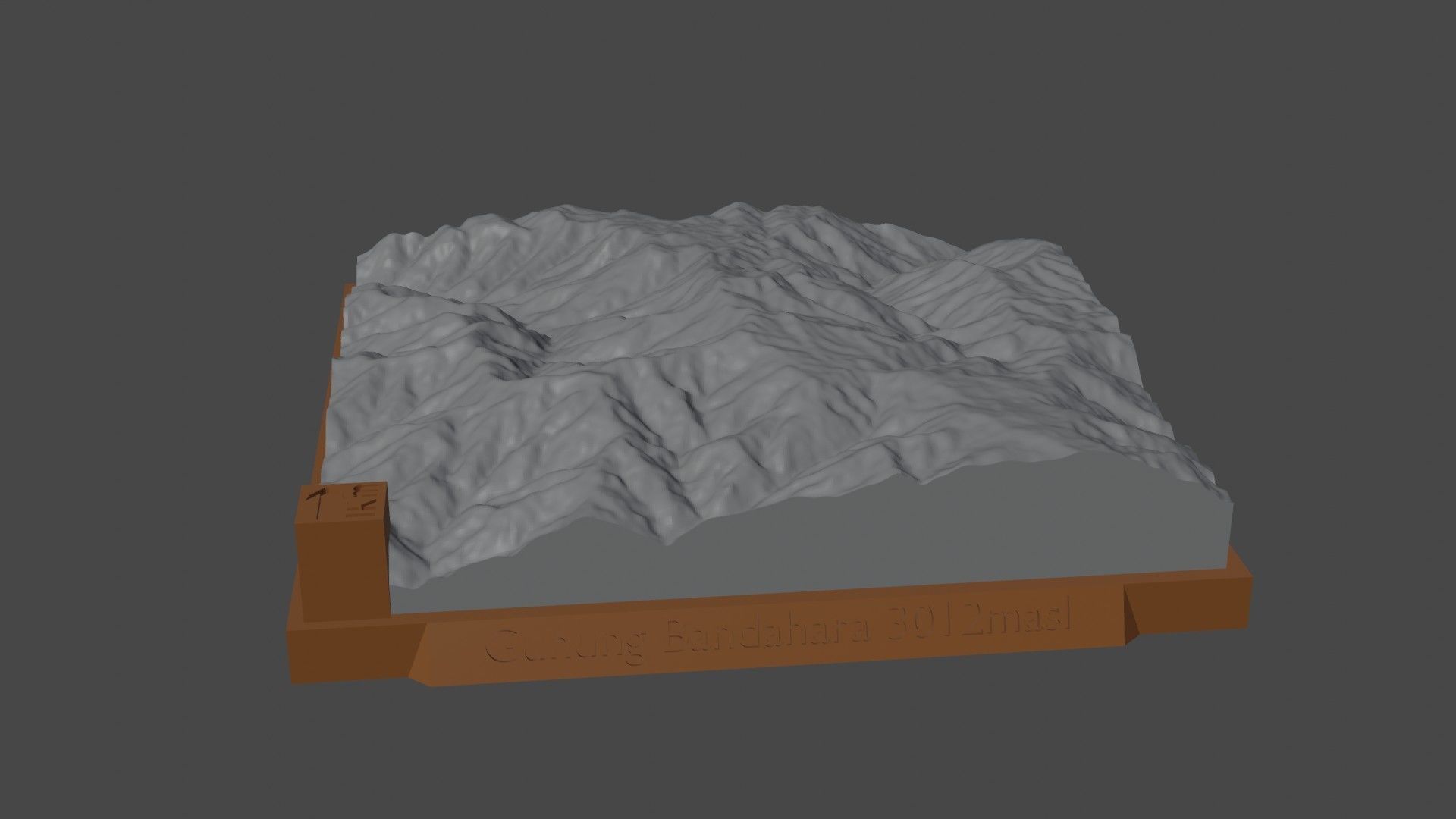 Gunung Bandahara 3D model 3D printable | CGTrader
