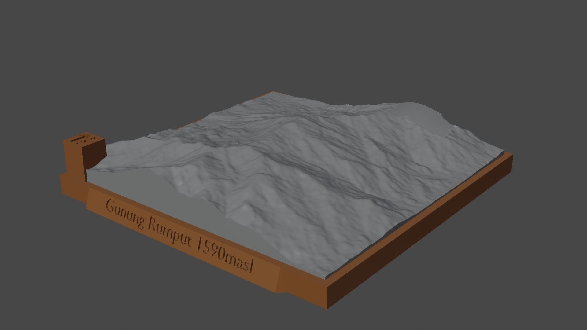 Gunung Rumput 3D model 3D printable | CGTrader