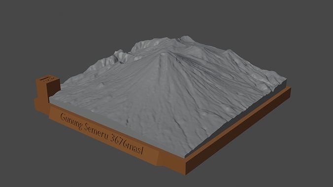Gunung Semeru 3D model 3D printable | CGTrader