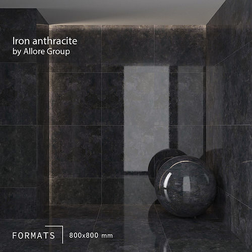 Iron antracite Floor Wall Tile Texture | CGTrader