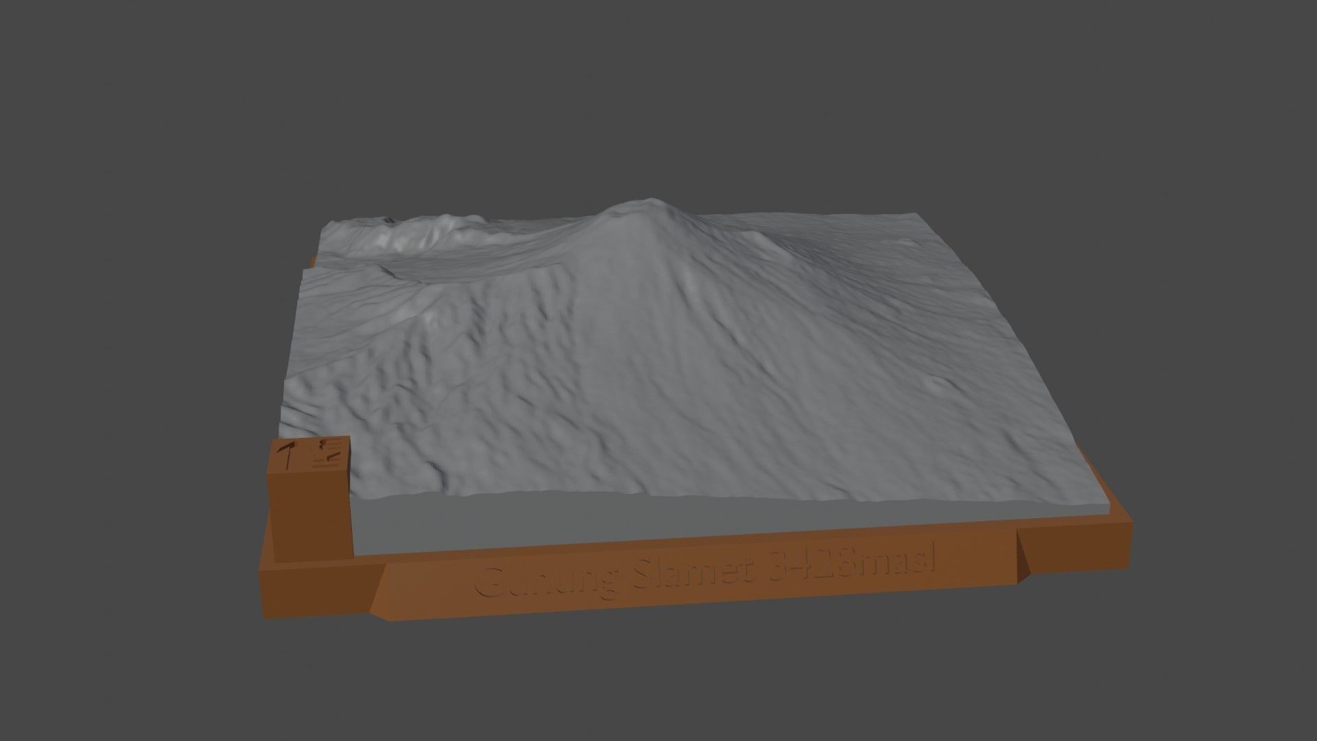 Gunung Slamet 3D model 3D printable | CGTrader
