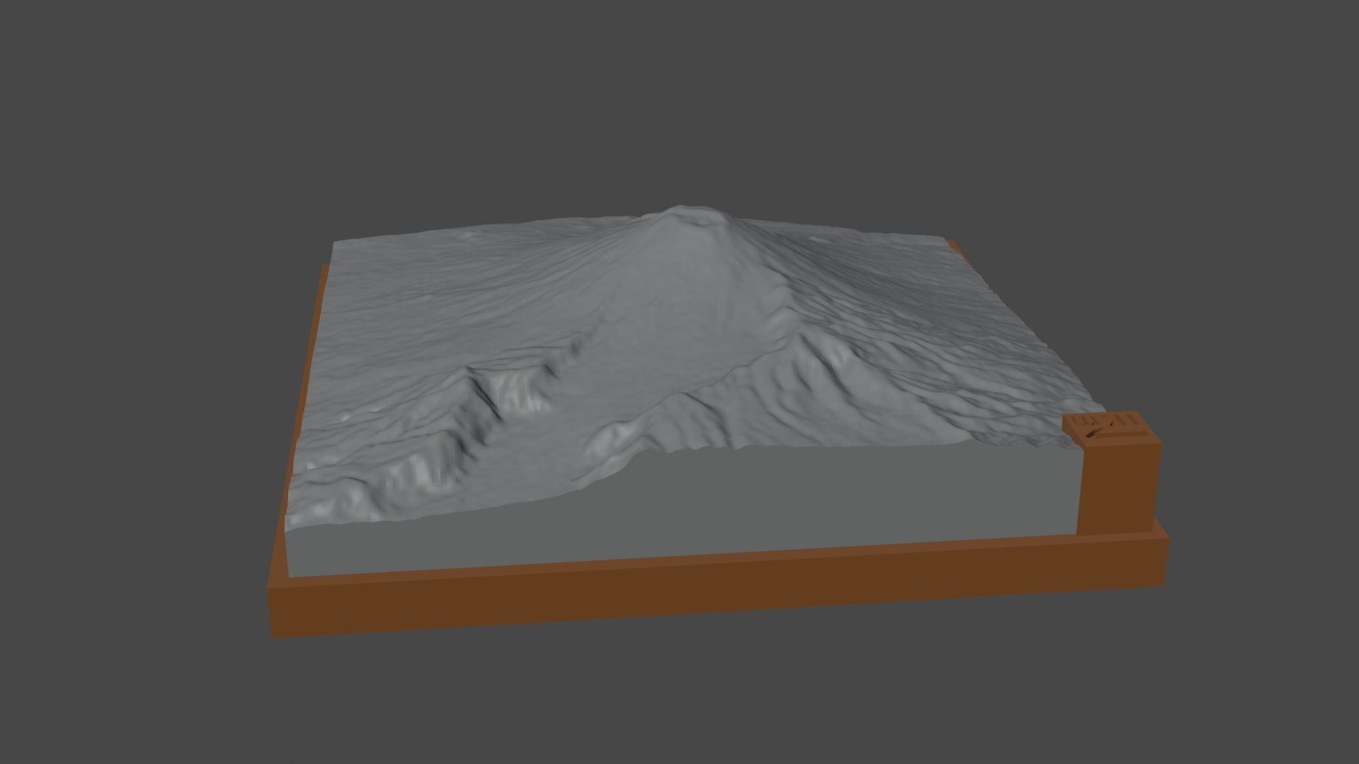 Gunung Slamet 3D model 3D printable | CGTrader