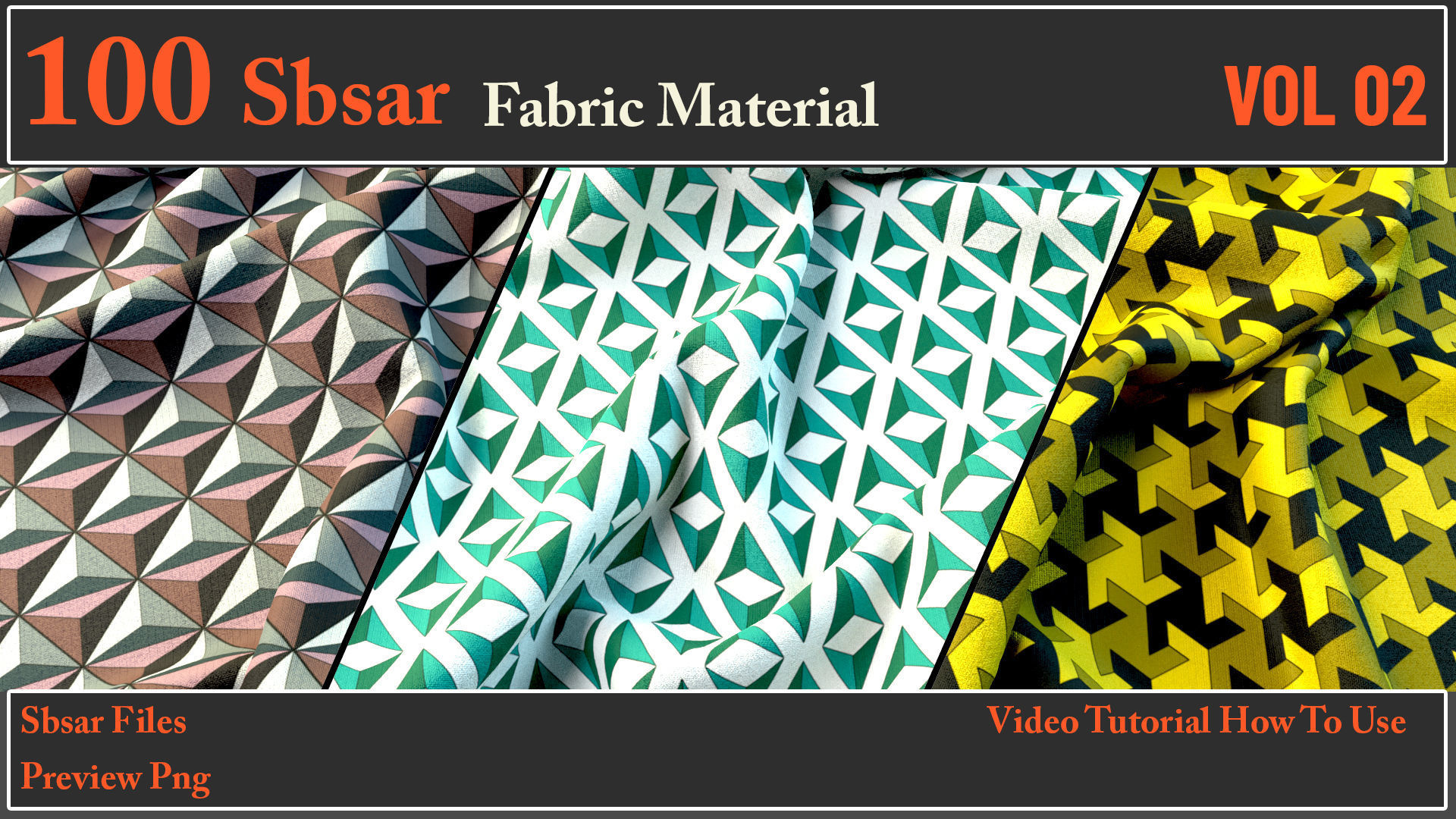 100 SBSAR Files Fabric Materials VOL 02 Texture | CGTrader