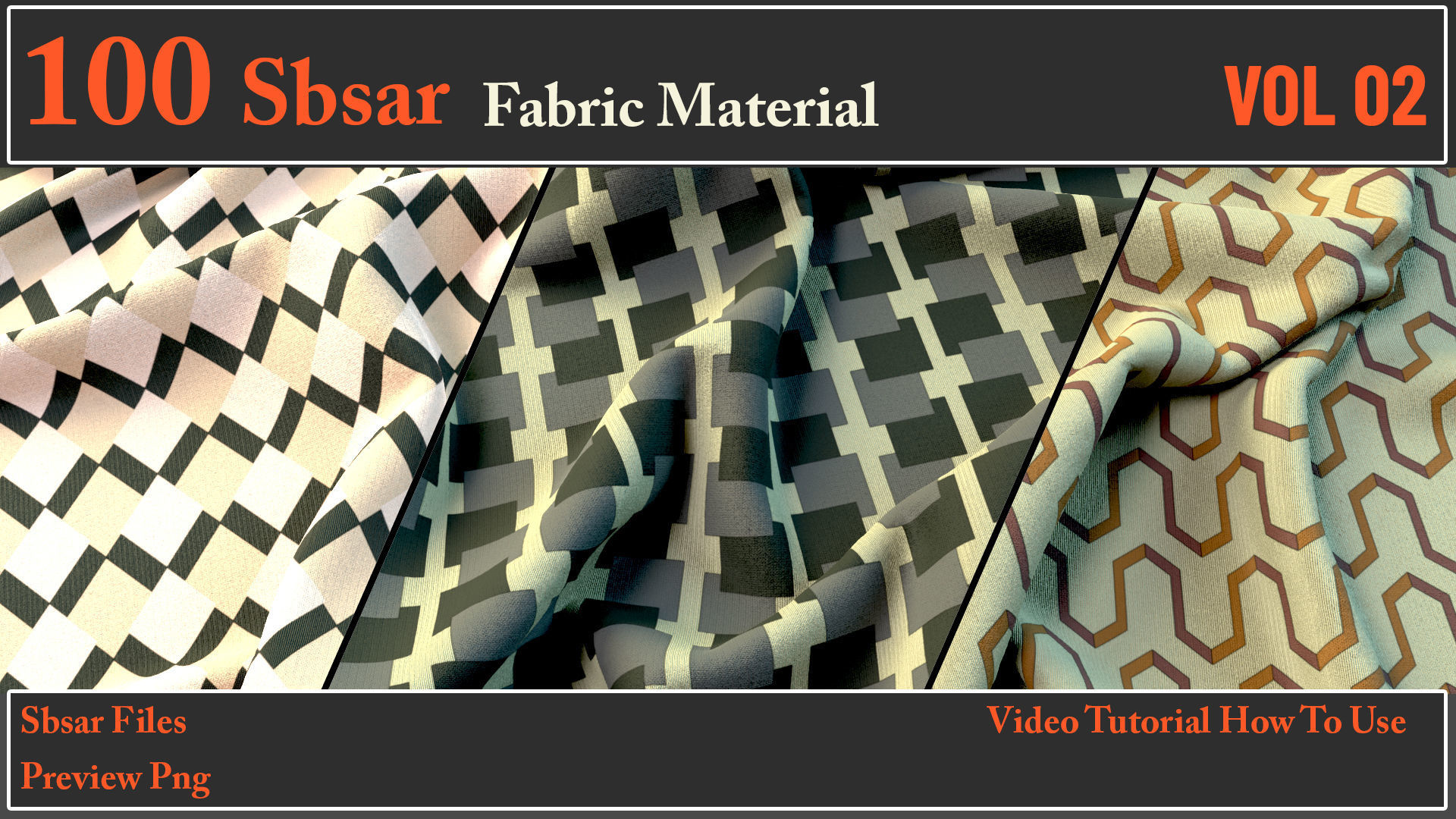 100 SBSAR Files Fabric Materials VOL 02 Texture | CGTrader