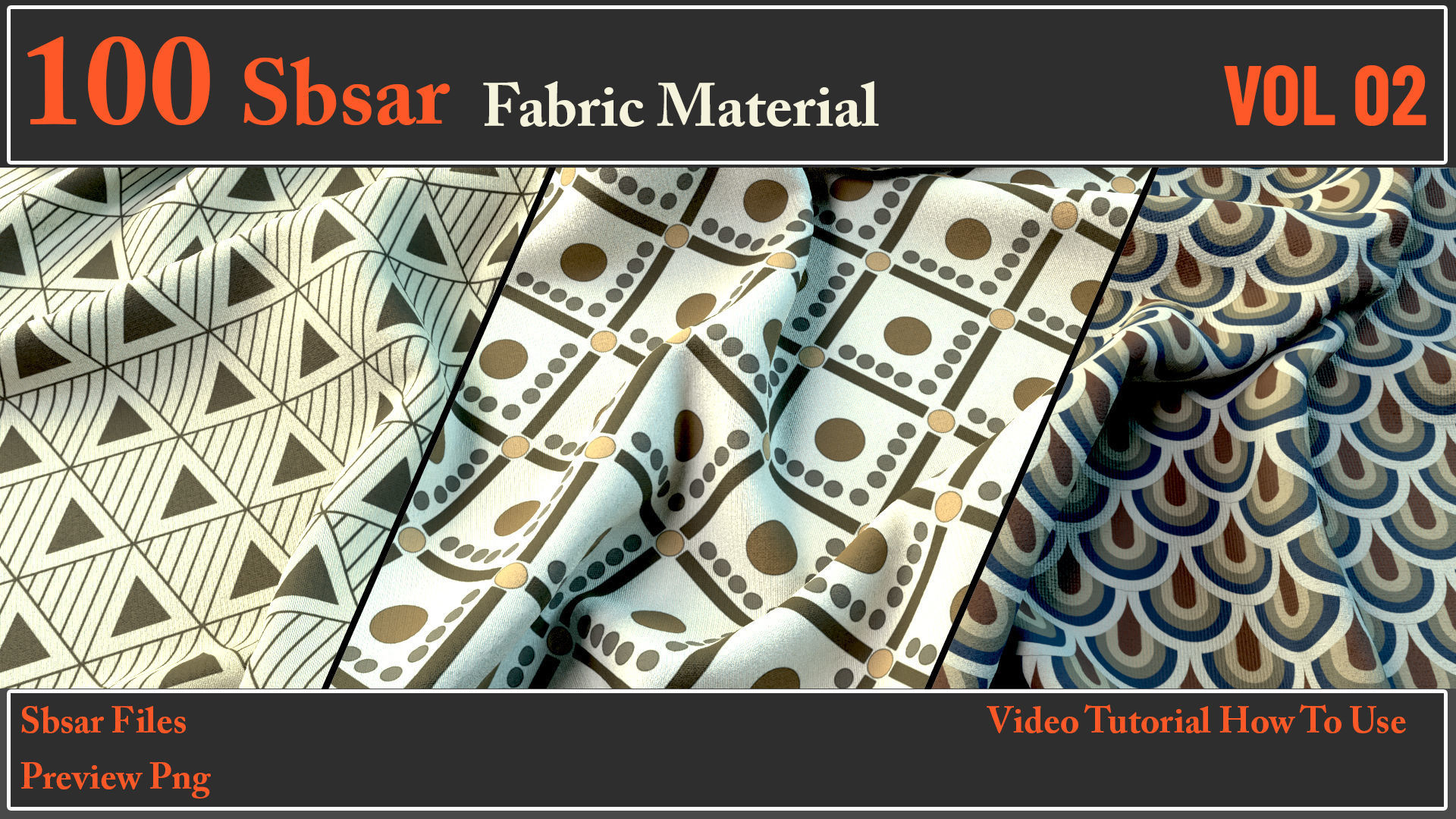 100 SBSAR Files Fabric Materials VOL 02 Texture | CGTrader