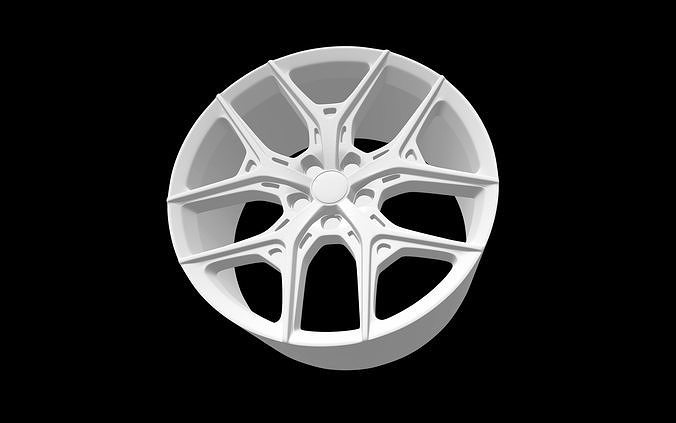 Vossen HF5 scalable and printable rim 3D model 3D printable | CGTrader