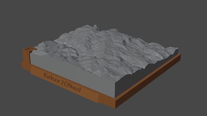 Karkoor mountain 3D model 3D printable | CGTrader