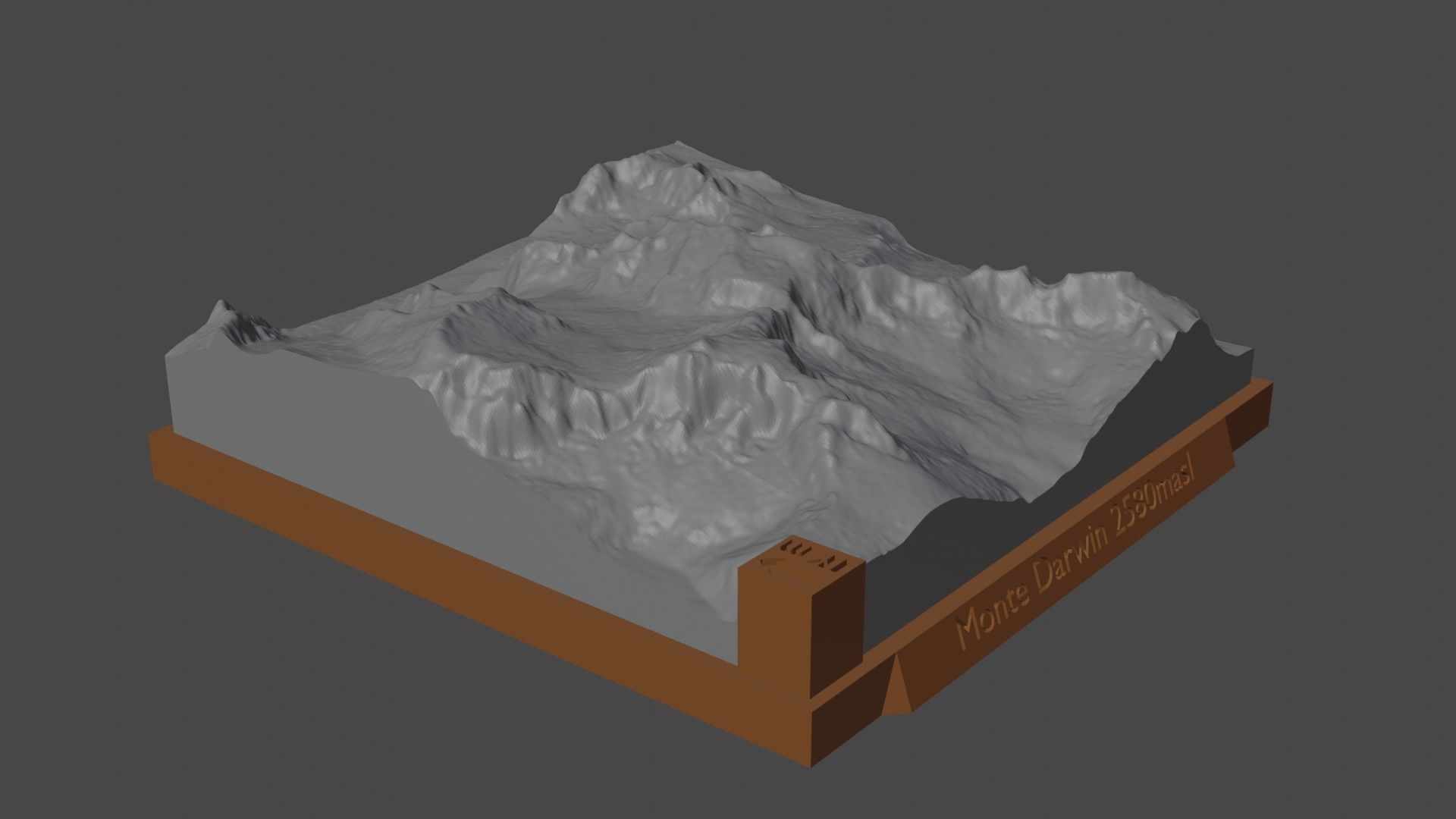 Monte Darwin 3D model 3D printable | CGTrader
