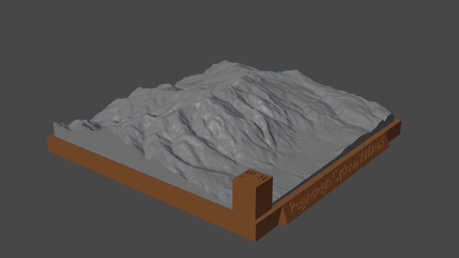 Pegunungan Cycloop 3D model 3D printable | CGTrader