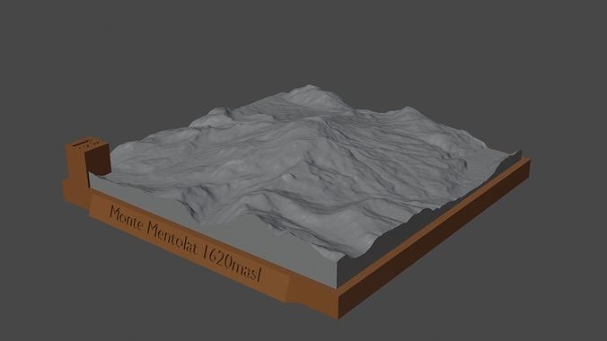 Monte Mentolat 3D model 3D printable | CGTrader
