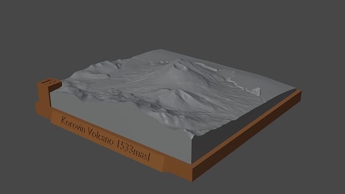 Korovin Volcano 3D model 3D printable | CGTrader