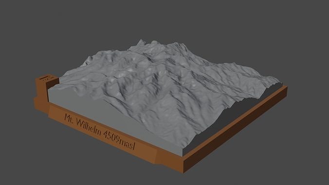 Mount Wilhelm 3D model 3D printable | CGTrader