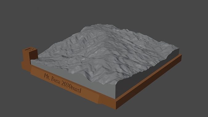 Mount Busa 3D model 3D printable | CGTrader