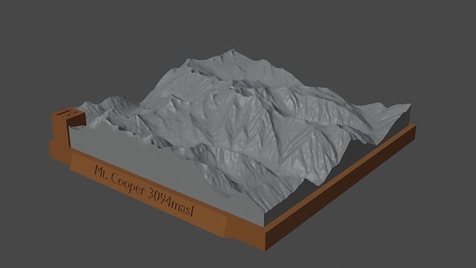 Mount Cooper 3D model 3D printable | CGTrader