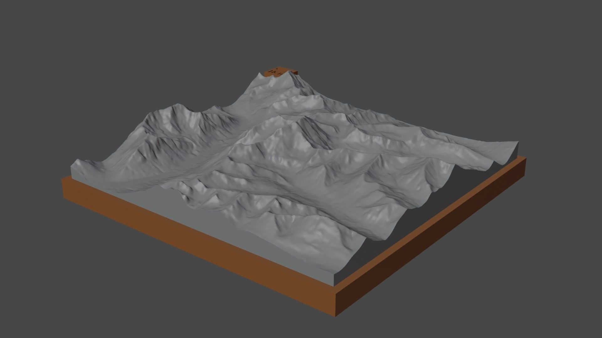 Razorback Mtn 3D model 3D printable | CGTrader