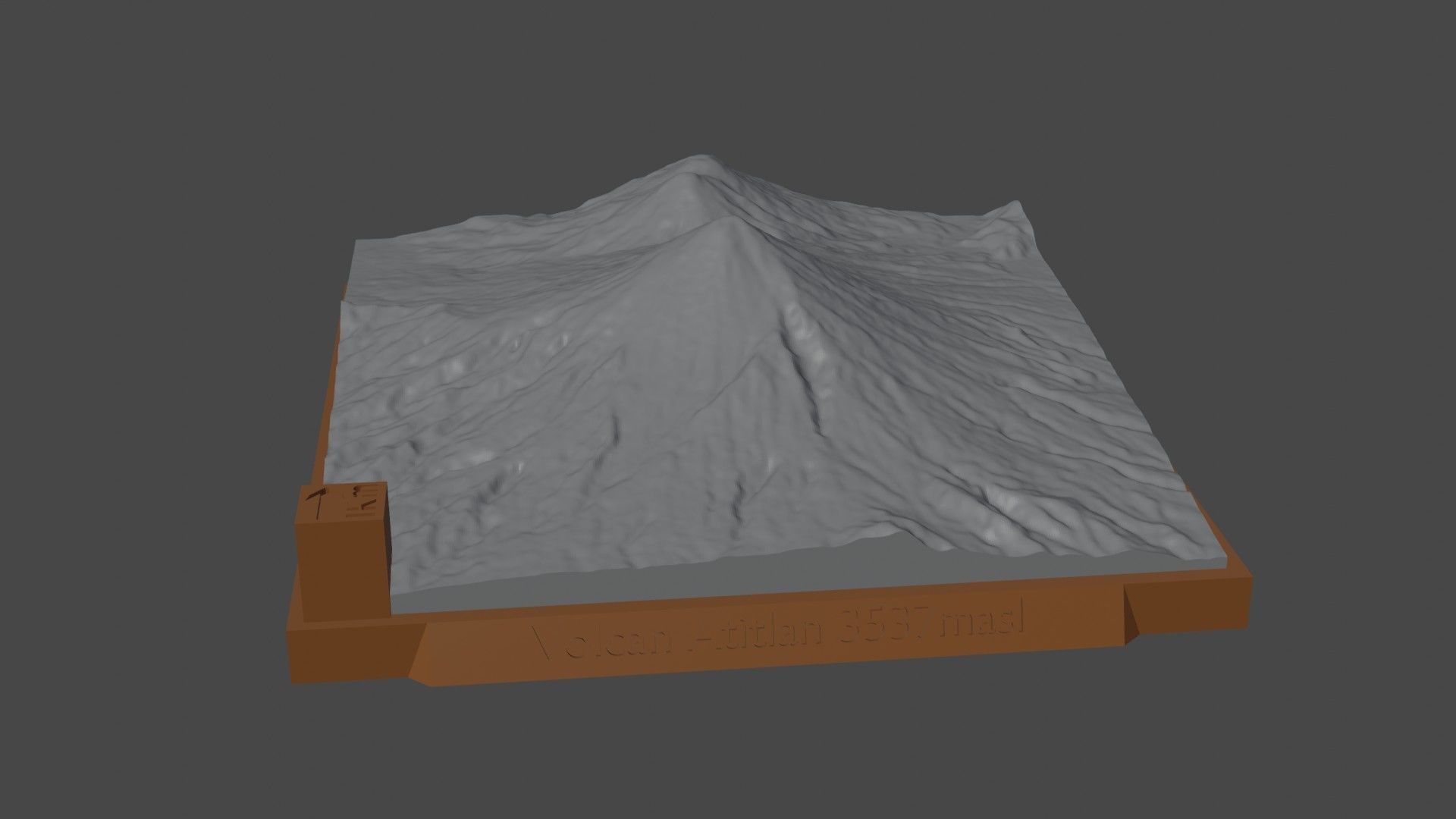 Volcan Atitlan 3D model 3D printable | CGTrader