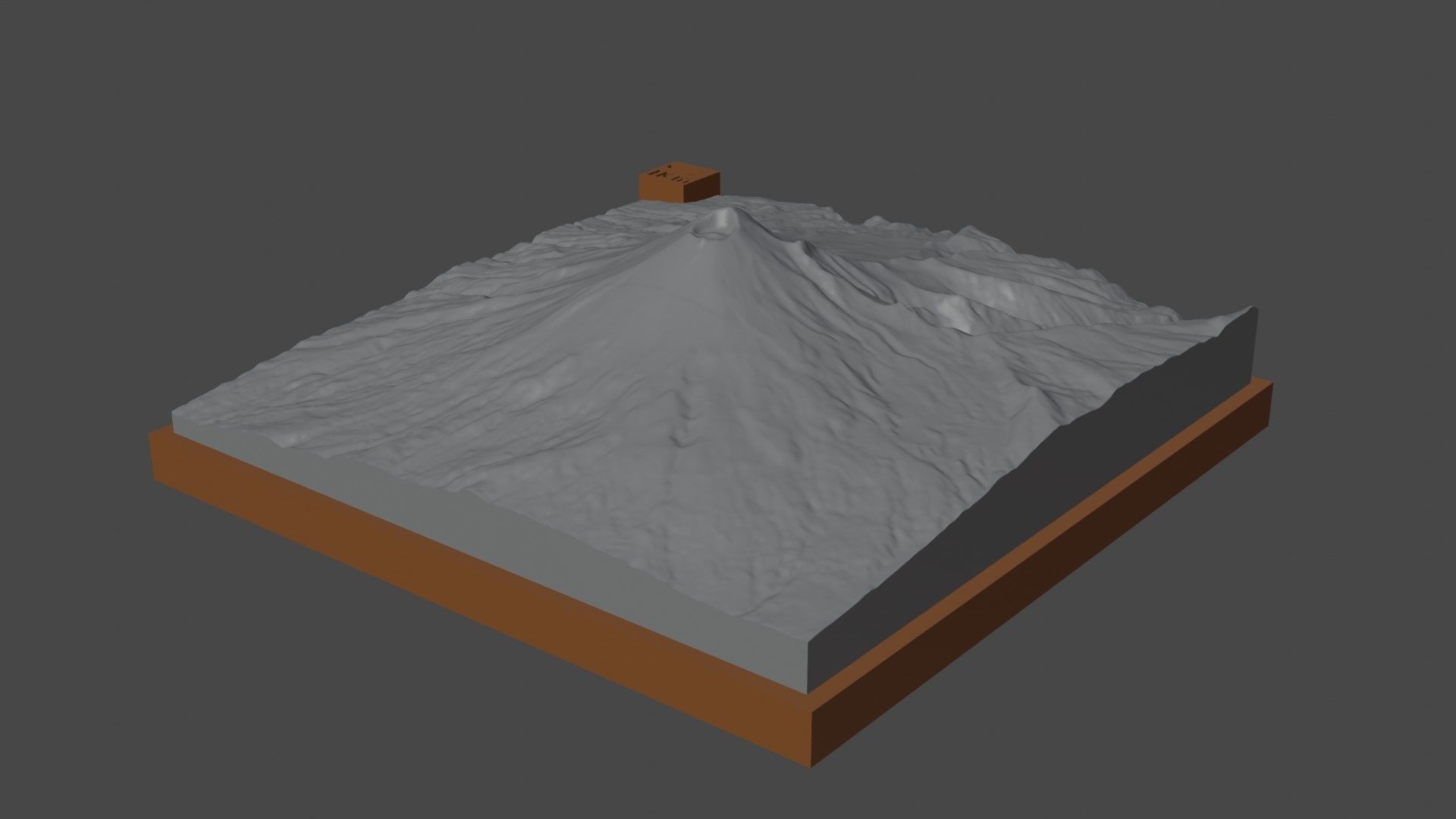 Volcan Popocatepetl 3D model 3D printable | CGTrader