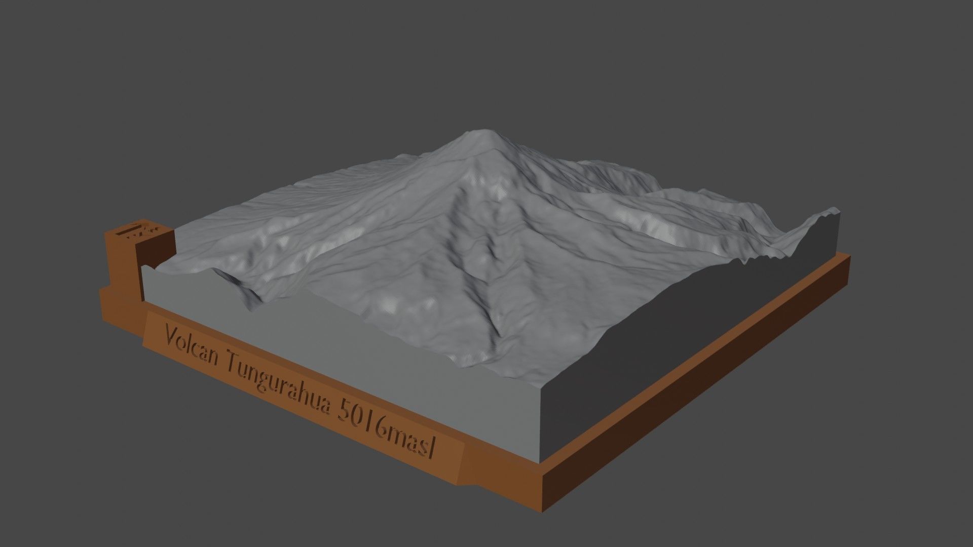 Volcan Tungurahua 3D model 3D printable | CGTrader