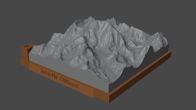 Tirich Mir 3D model 3D printable | CGTrader