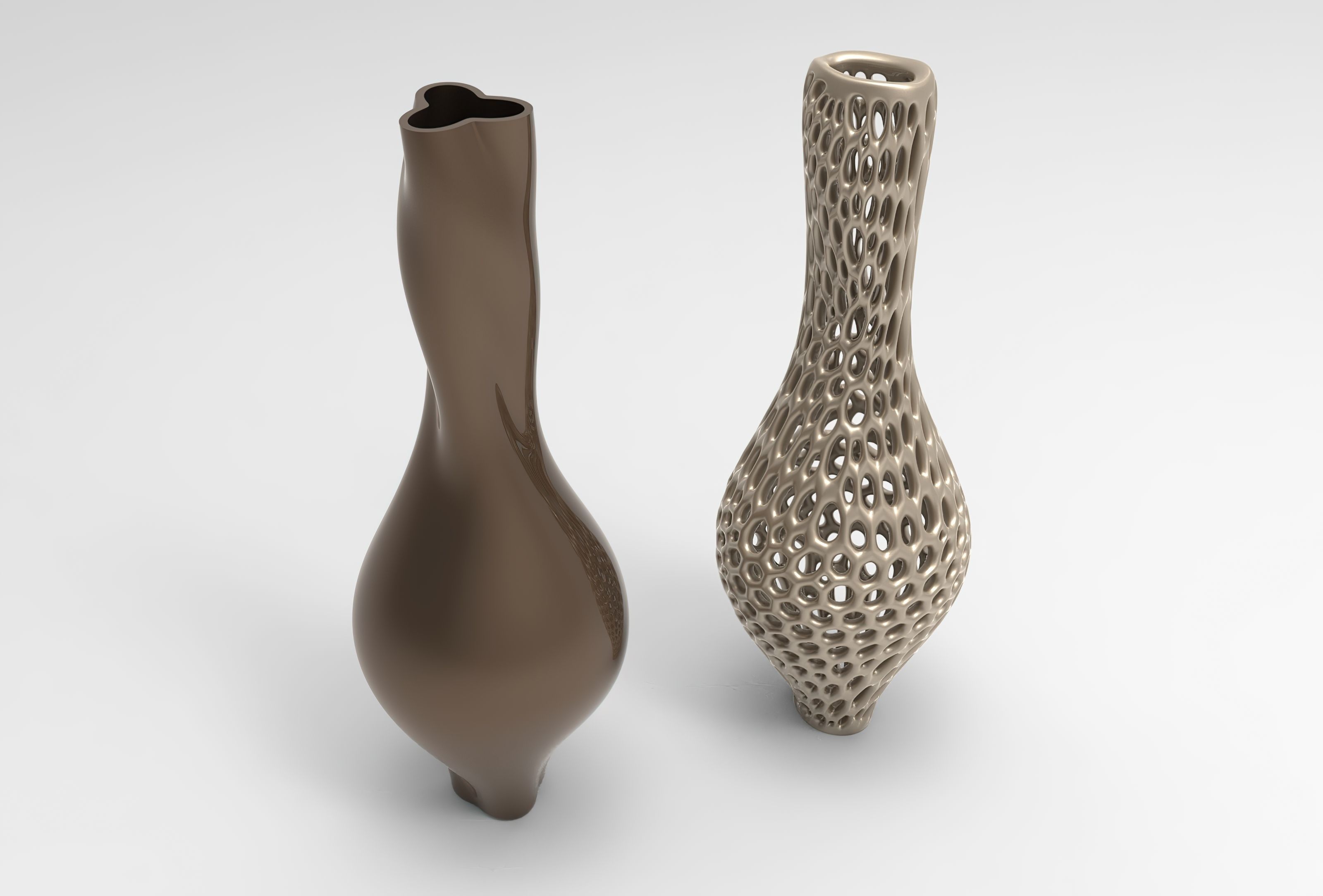 Vase Voronoi 91 3D model 3D printable | CGTrader