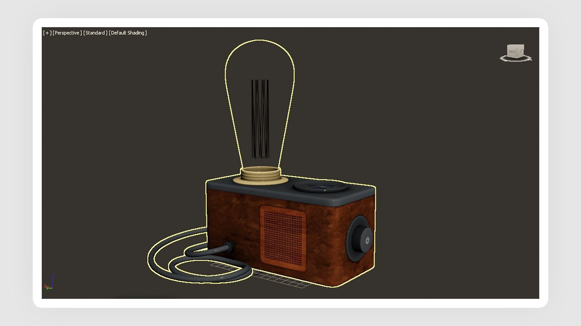 3D model Radio Lamp VR / AR / low-poly | CGTrader