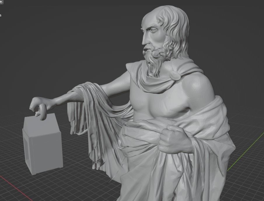 Diogenes statue 3D model 3D printable | CGTrader