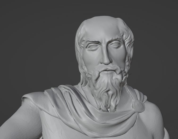Diogenes statue 3D model 3D printable | CGTrader