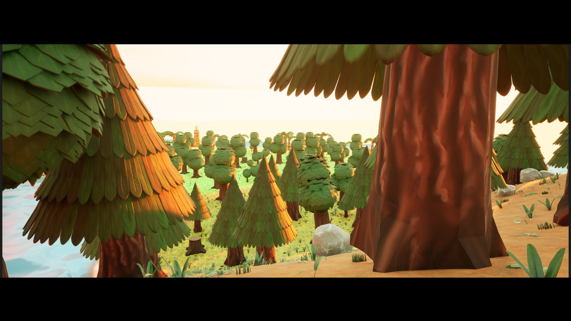 3D model Stylized Conifer collection in the style of Animal Crossing VR ...