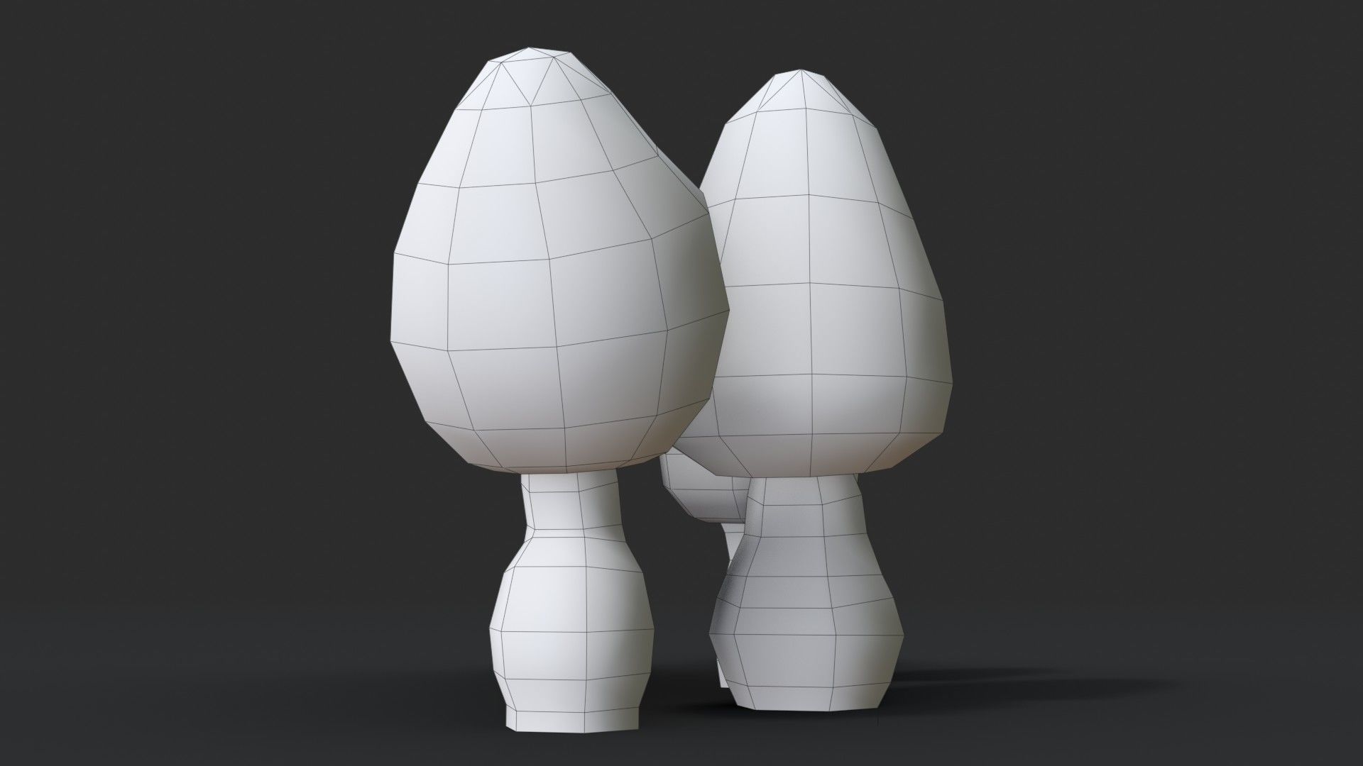 3D model Morel Mushroom Set VR / AR / low-poly | CGTrader
