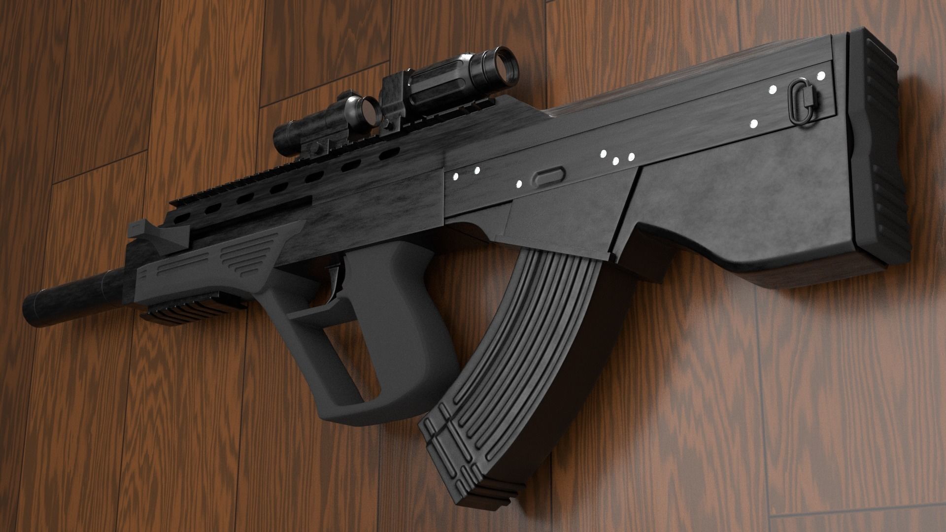 MALUK Ukrainian bullpup assault rifle 3D model | CGTrader
