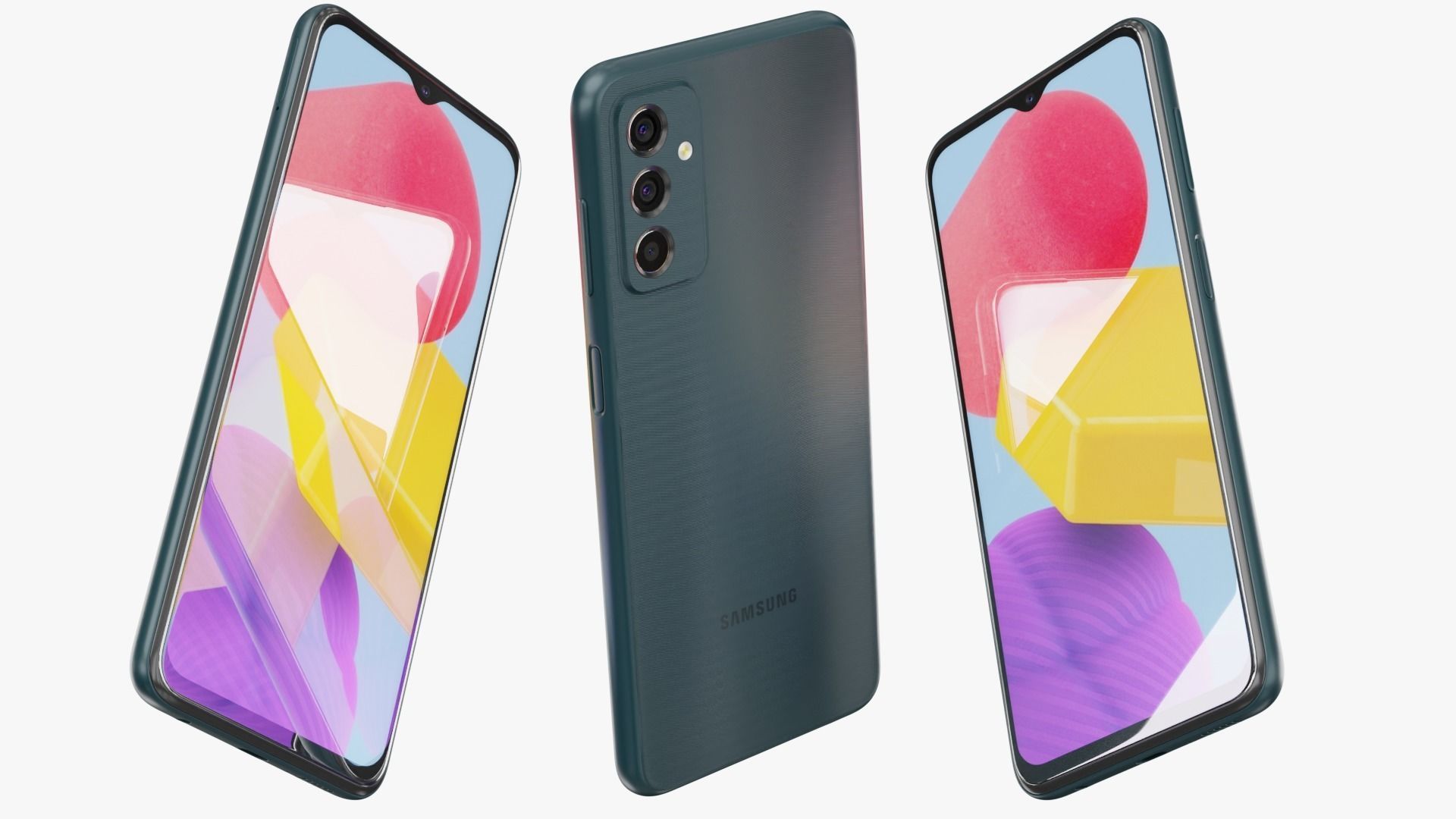 3D model Samsung Galaxy M13 Deep Green VR / AR / low-poly | CGTrader