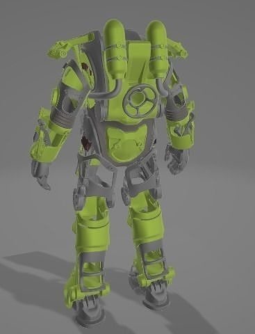 Fallout power-armor frame 3D model | CGTrader