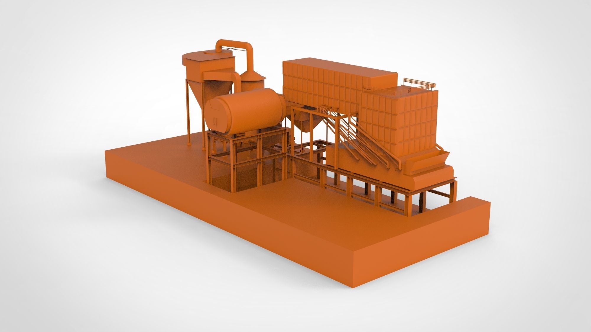 Steam boiler 3D model | CGTrader